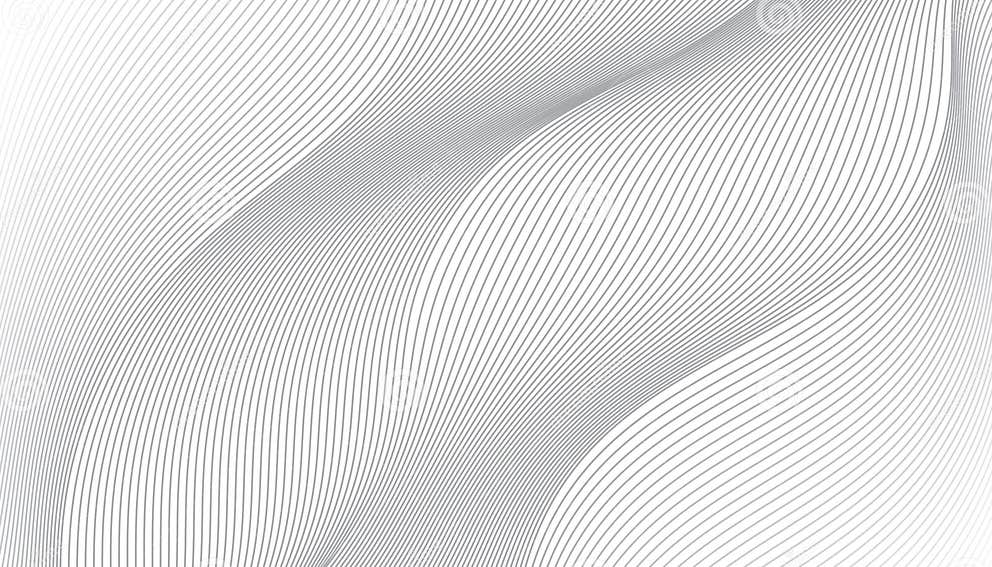 Abstract White Wave Line Pattern Background. Vector Illustration Stock ...