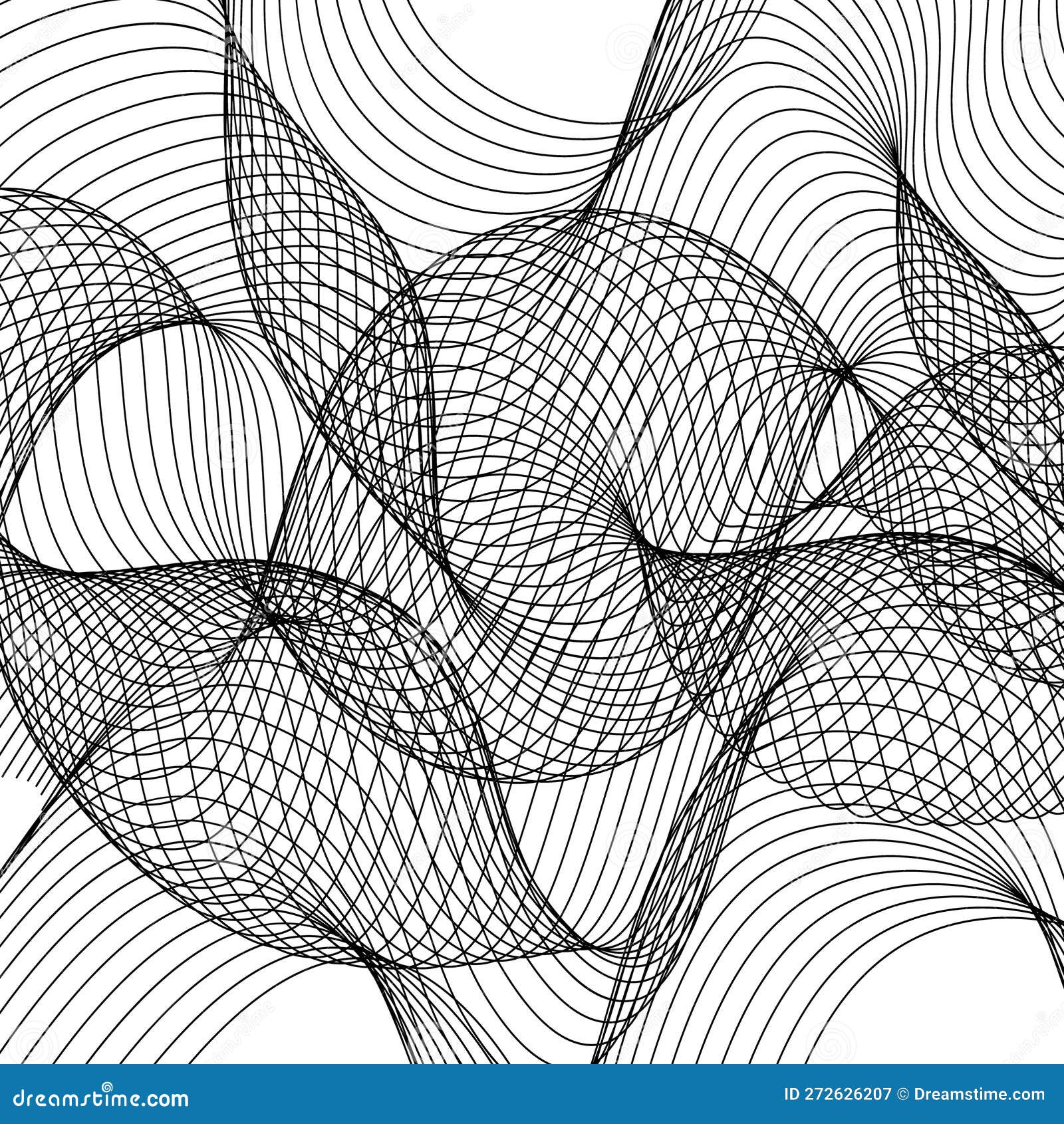 Abstract White Wave Lines Background. Stock Vector - Illustration of ...