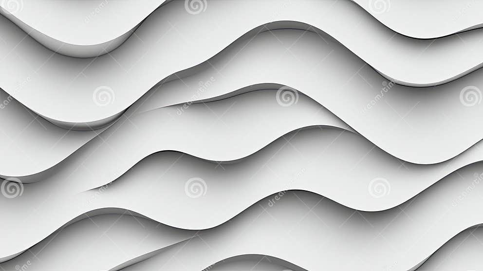 Abstract White Wave Pattern Background Stock Illustration ...