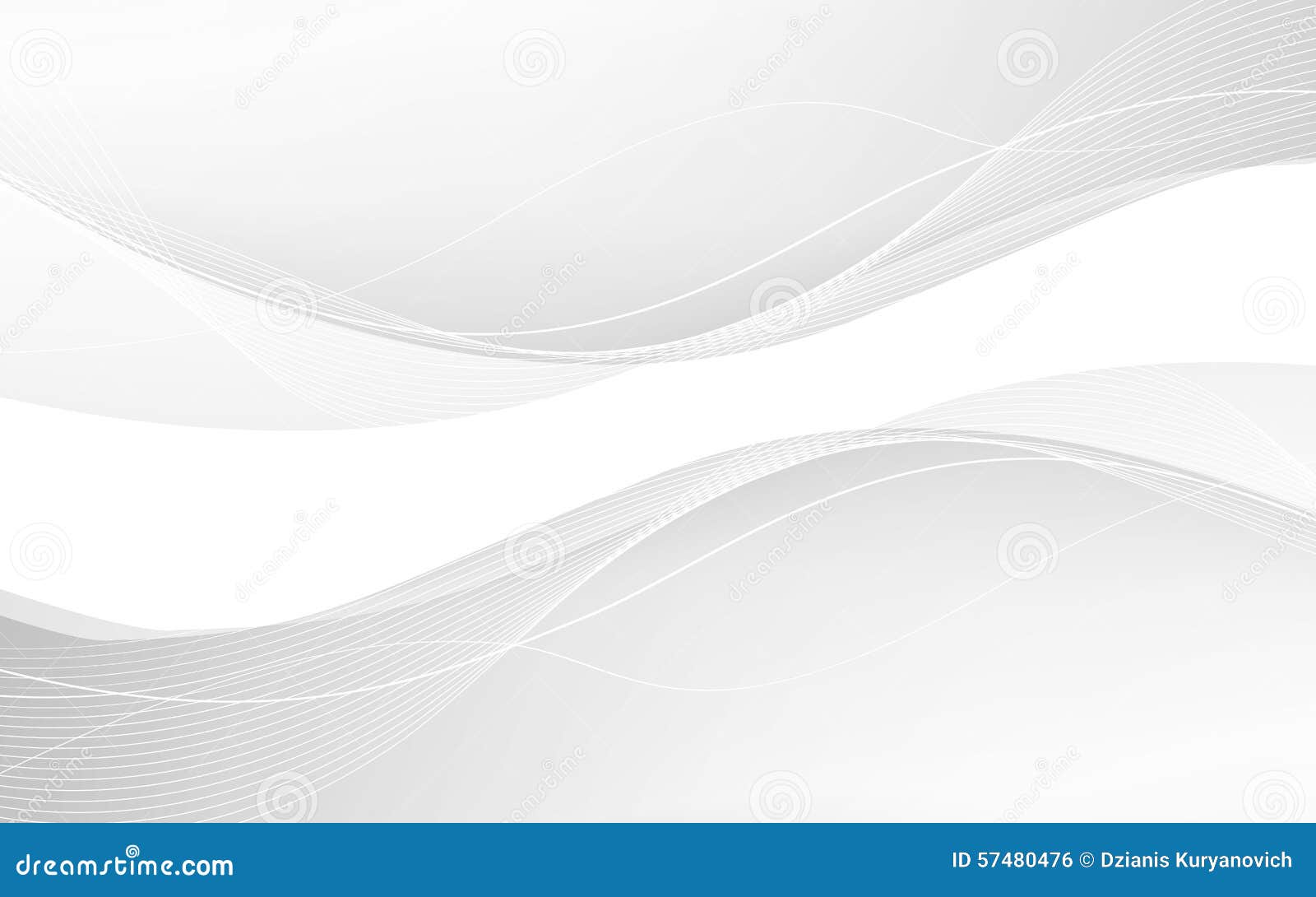Abstract White Waves. Vector Stock Vector - Illustration of motion ...