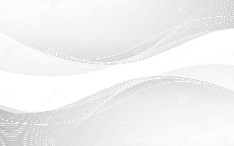 Abstract White Waves. Vector Stock Vector - Illustration of motion ...