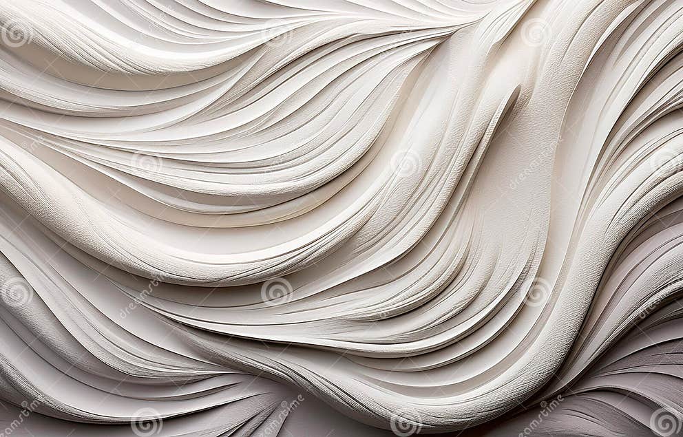 Abstract White Wavy Background Forming an Interesting Texture Stock ...