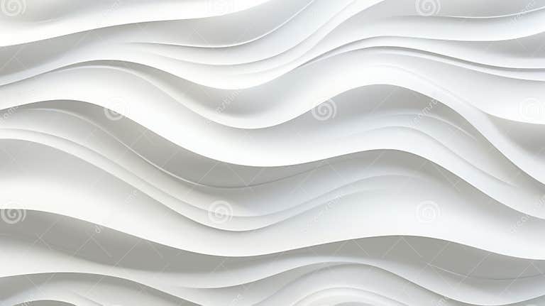 Abstract White Wavy Background. Texture of White Paint or Gypsum ...
