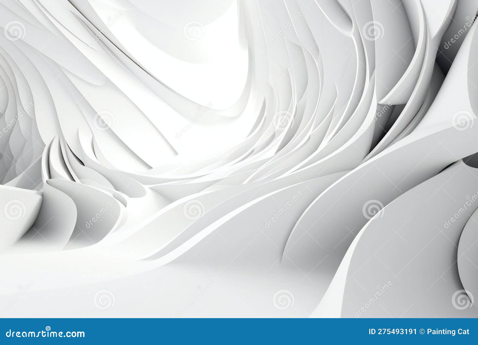 Abstract of White Wavy Surface, Modern Architecture Background Stock ...