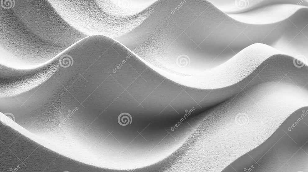 Abstract White Wavy Surface Texture Design Stock Illustration ...