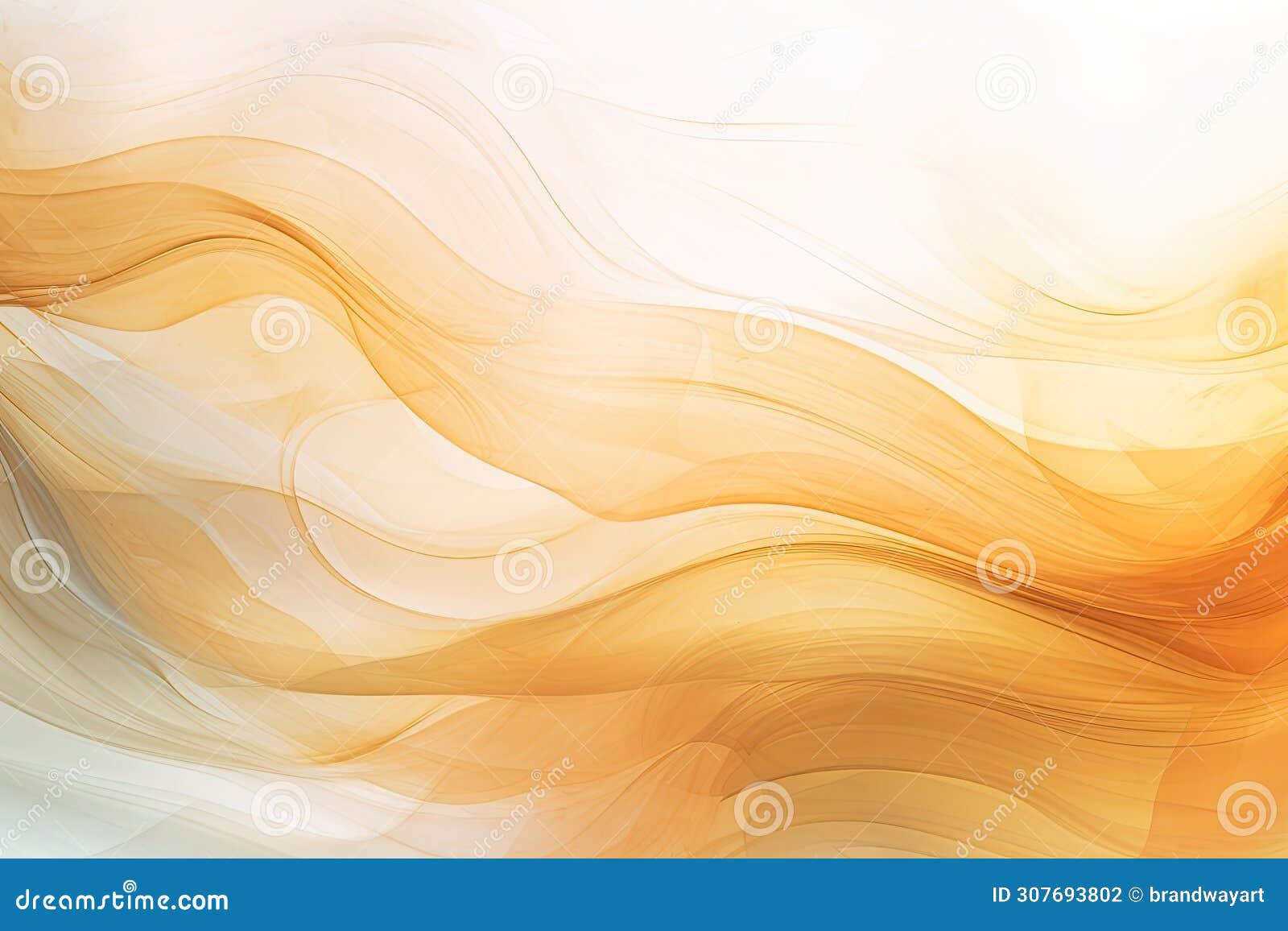 Abstract White and Yellow Waves Background Stock Illustration ...