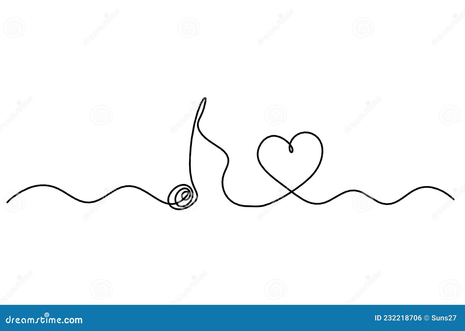 Abstract Whole Note with Heart Stock Vector - Illustration of graphic ...