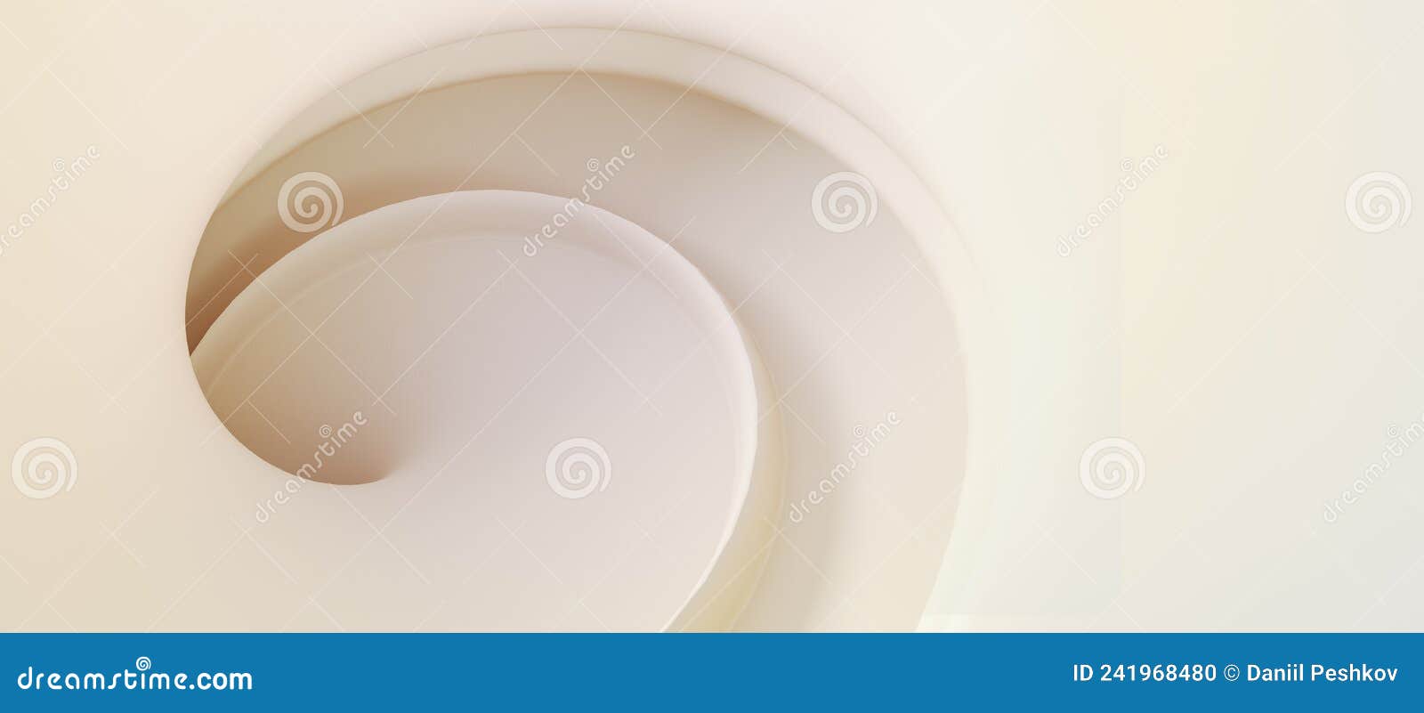 Abstract Wide Beige Swirl Background with Mock Up Place. Design and ...