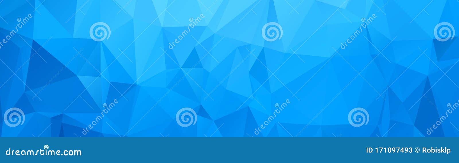 Abstract Polygonal Blue Triangle Banner Texture Stock Vector ...