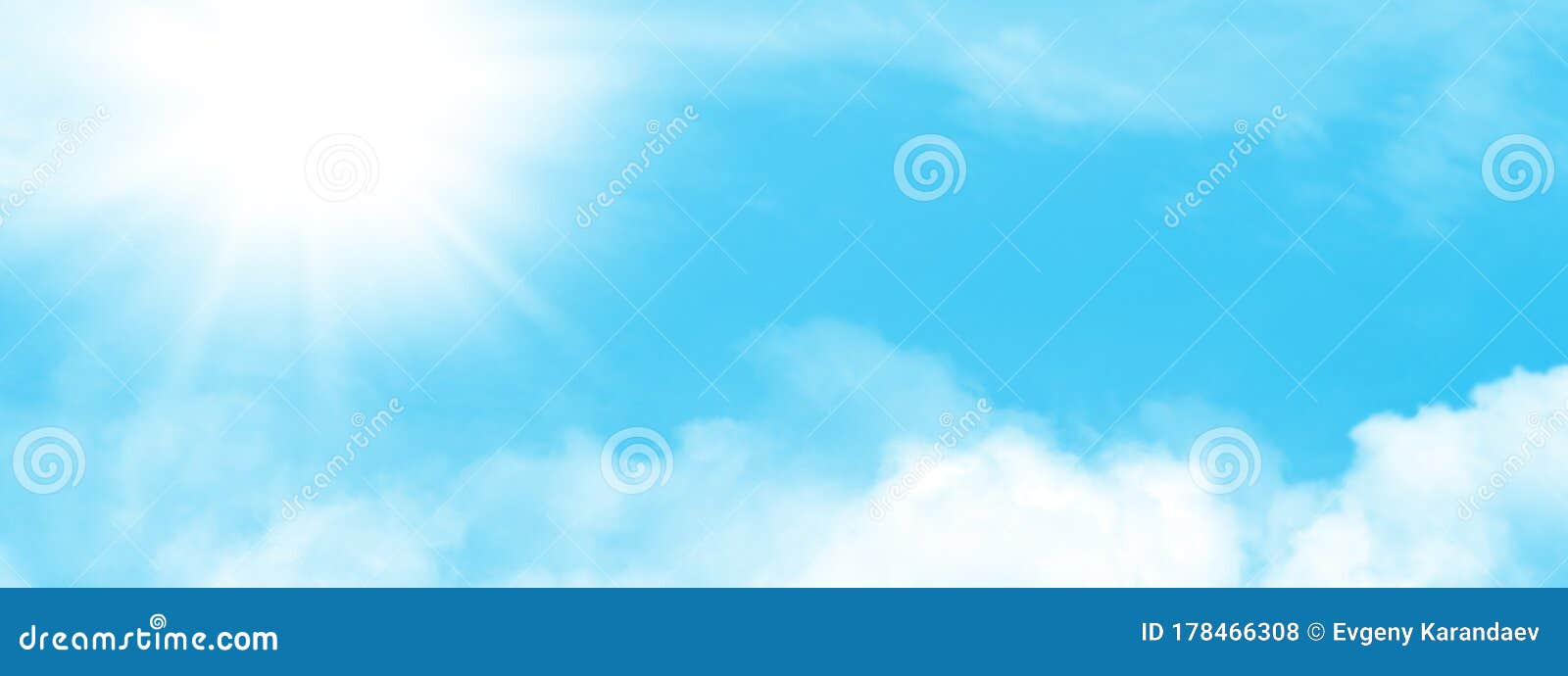 Abstract wide sky backdrop stock photo. Image of cloudscape - 178466308