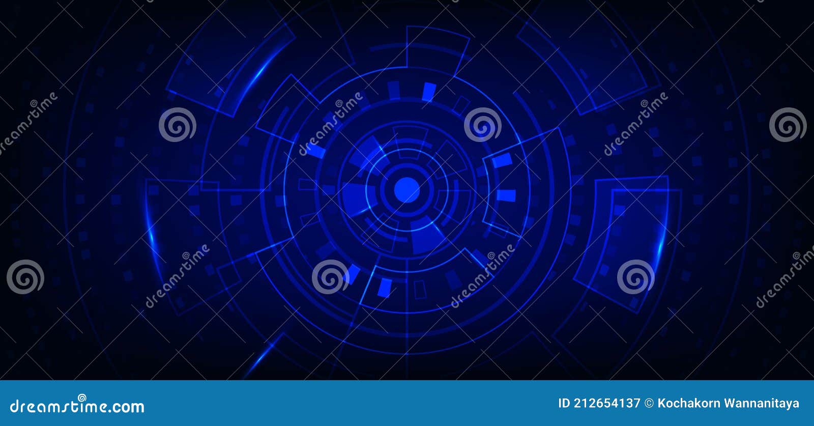 Abstract Wide Technology Interface Style of Geometric Element Template ...