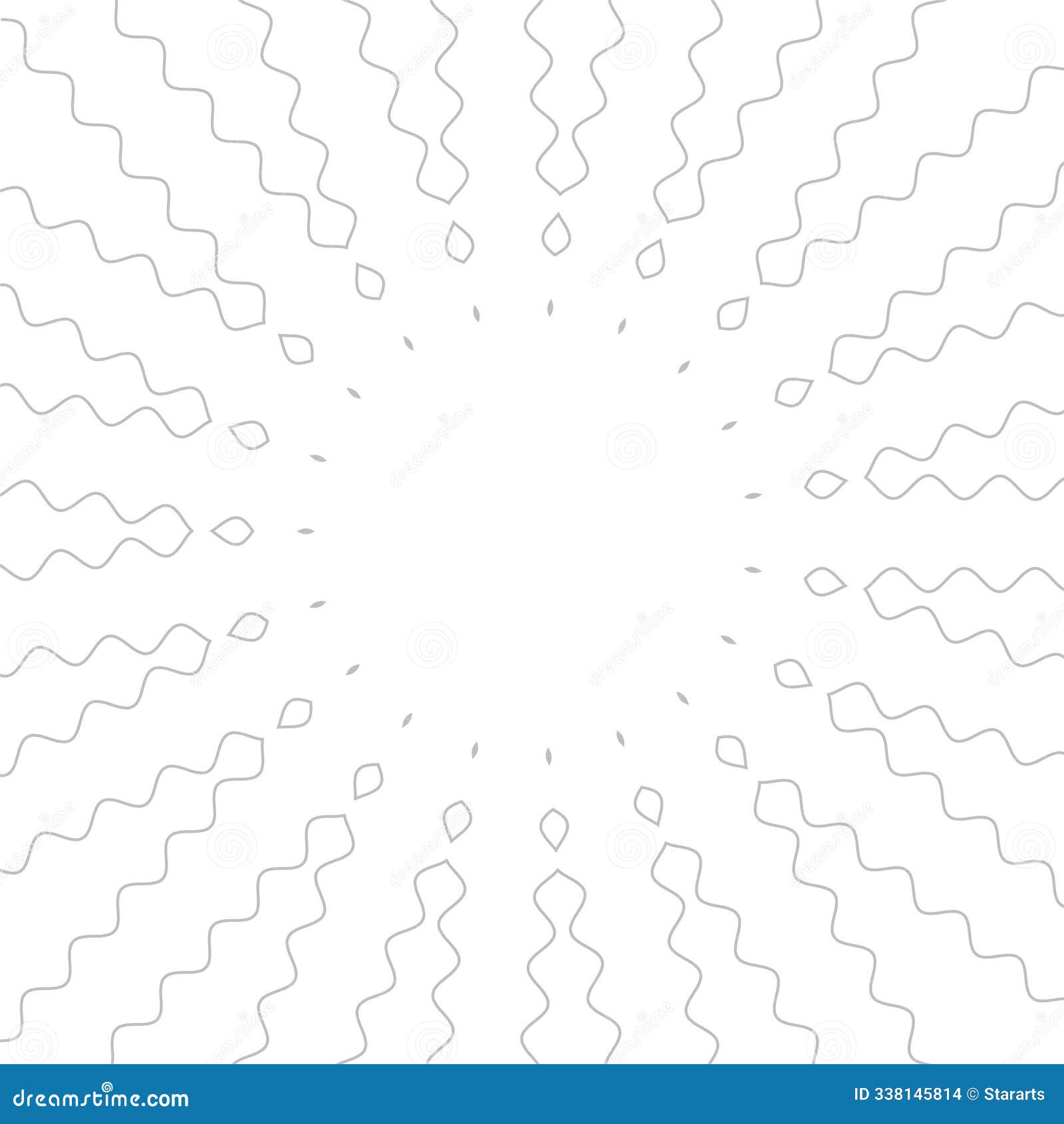 Abstract Wiggly Curvy Line Radial Pattern with Text Space Stock ...