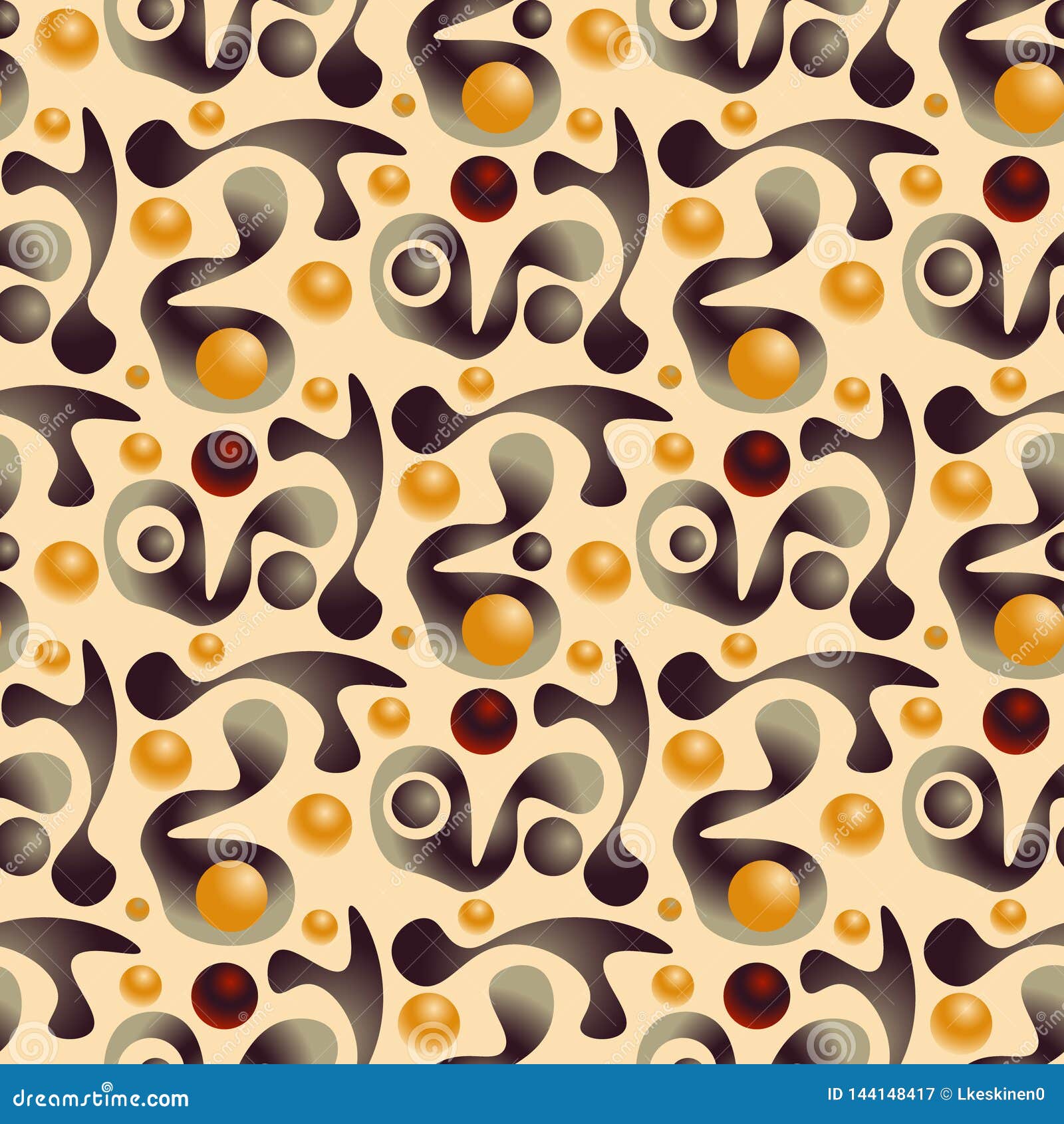 Abstract Wild Nature Seamless Pattern Stock Vector - Illustration of ...