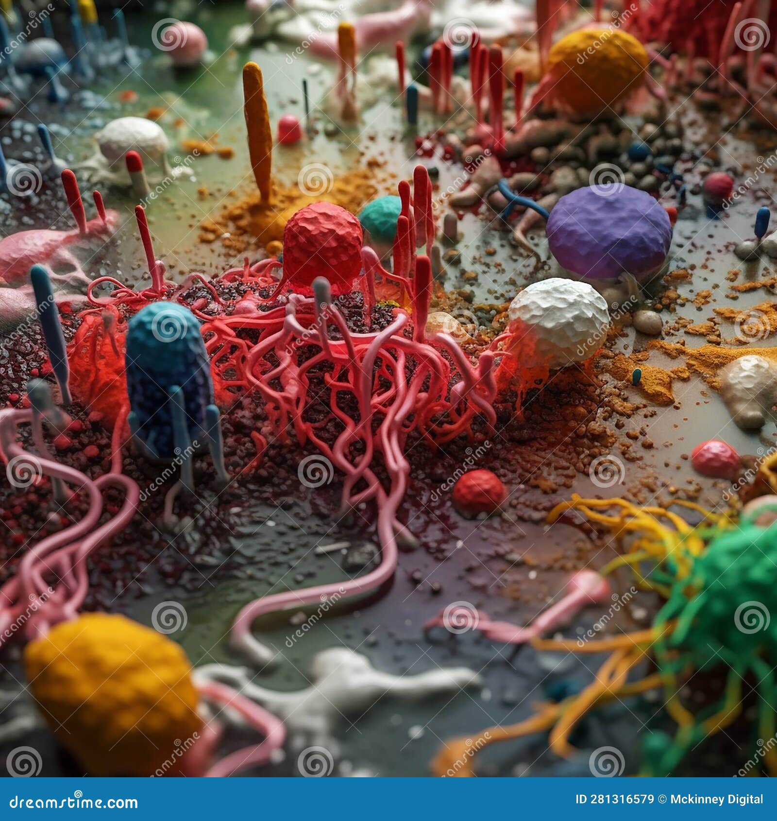 Weirdcore Bacterial Art. Created Using Ai Generative. Created Using Ai ...