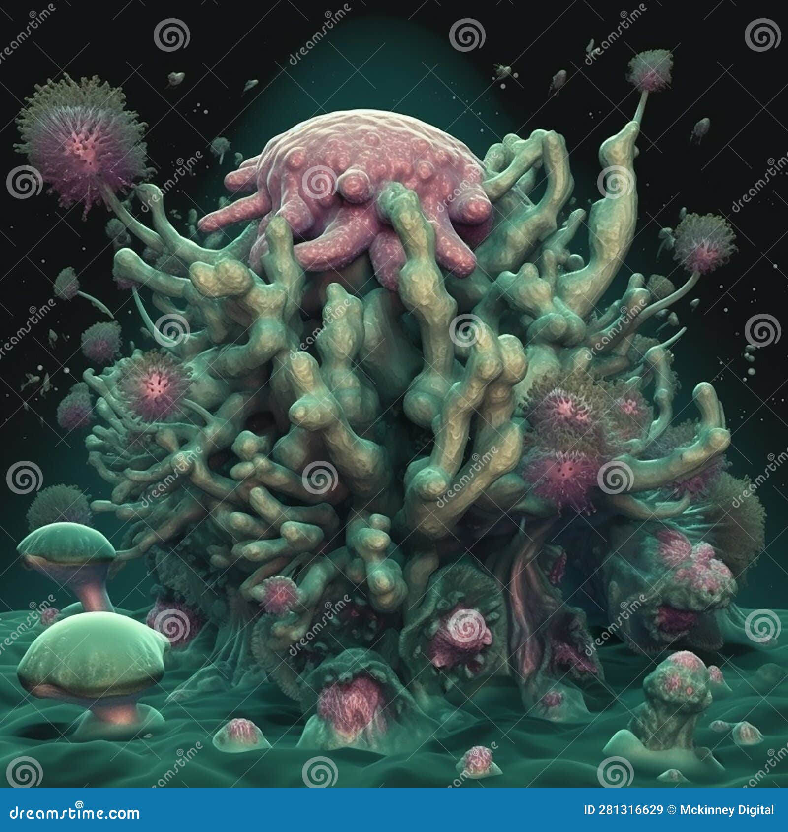 Weirdcore Bacterial Art. Created Using Ai Generative. Created Using Ai ...