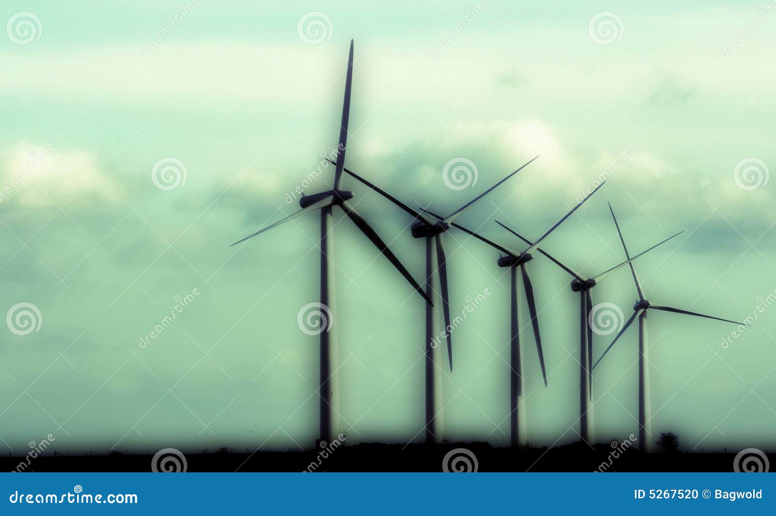Abstract wind farm stock photo. Image of power, alternative - 5267520