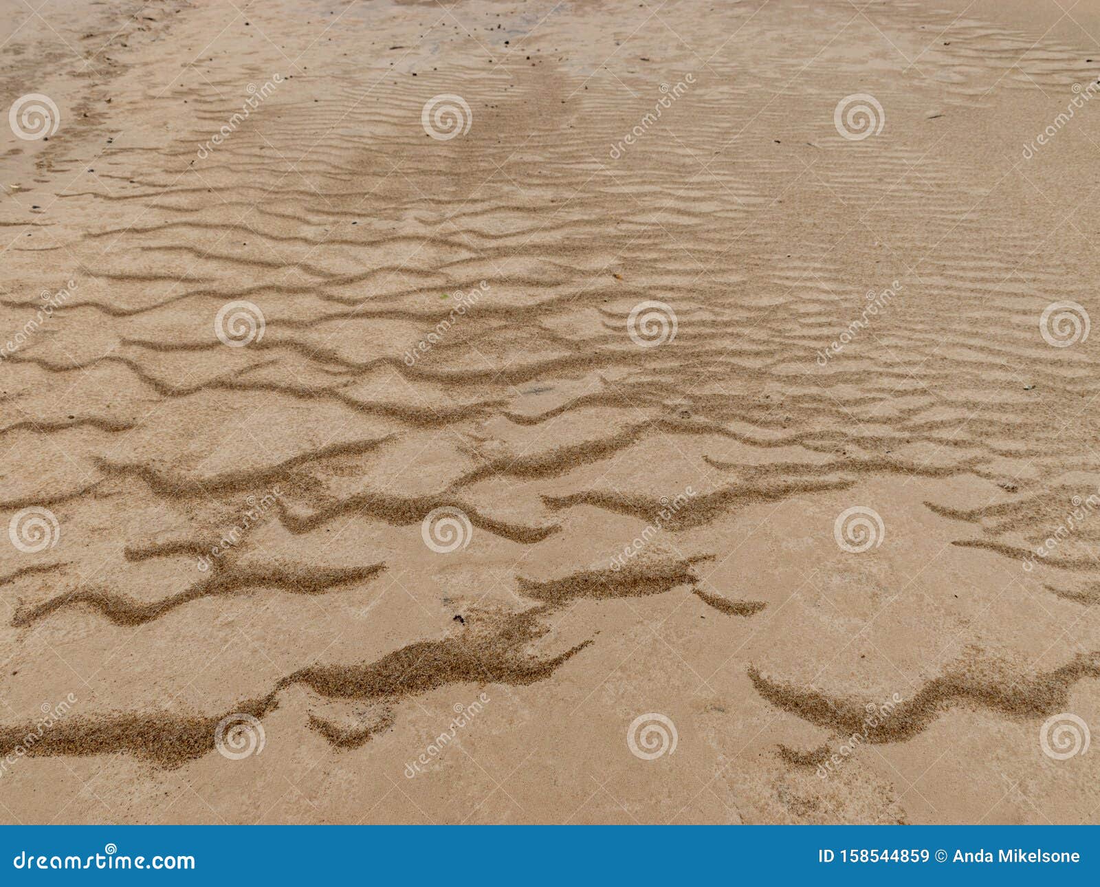 Abstract Wind and Sand Formations on the Beach Stock Image - Image of ...