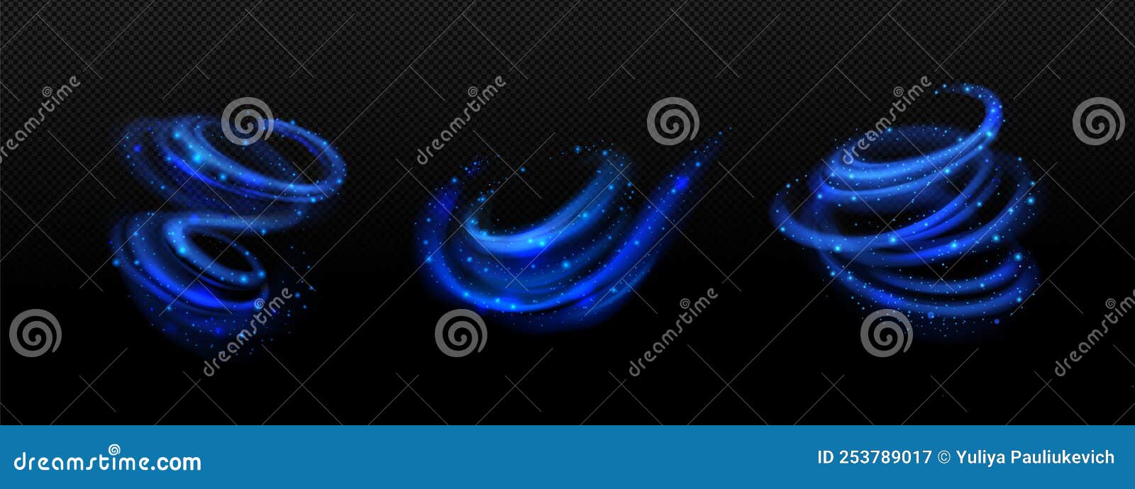 Abstract Wind Swirls Effect with Sparkles Stock Vector - Illustration ...