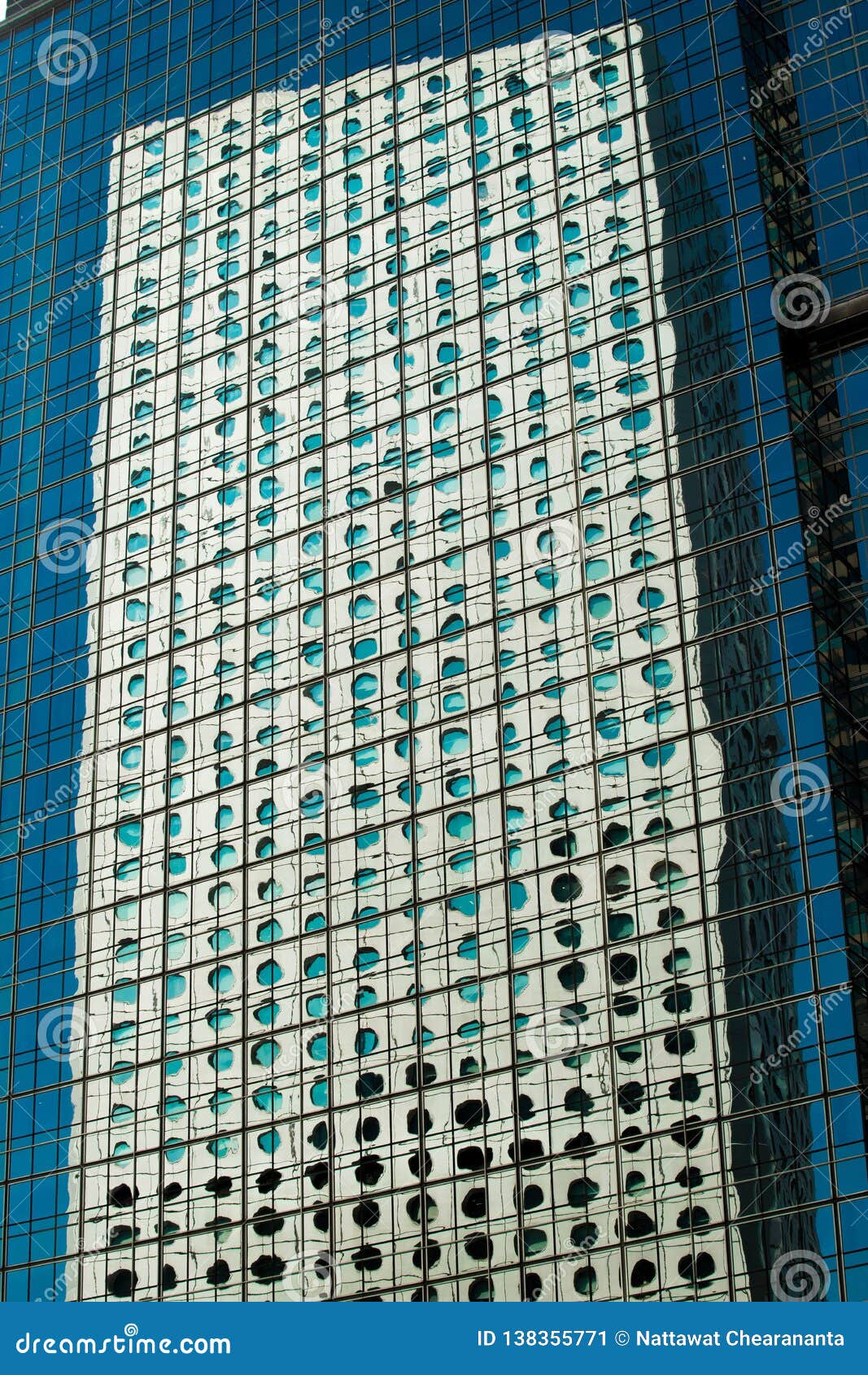 Abstract Windows Glass Fragment of Building Stock Image - Image of grid ...