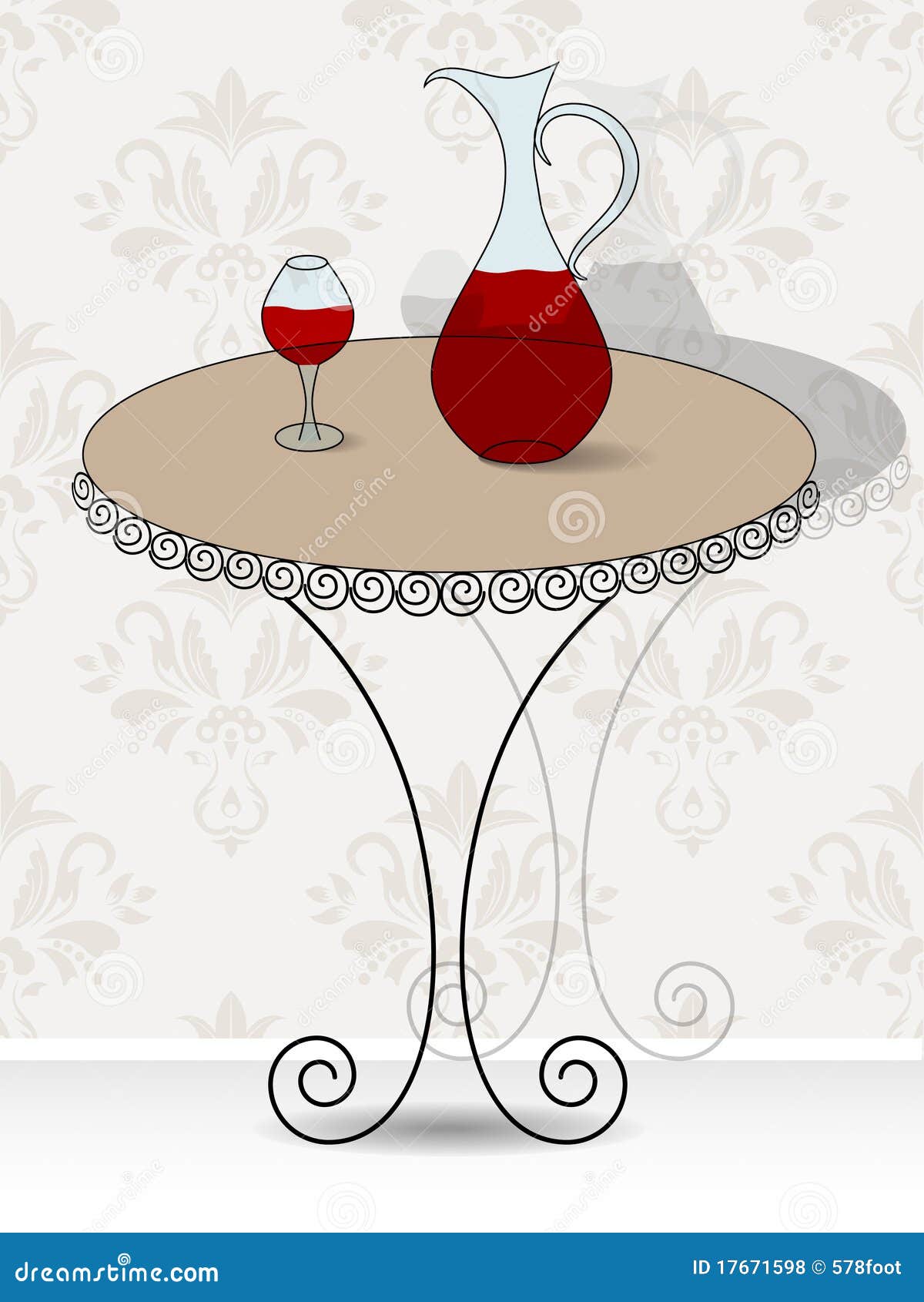 Abstract wine stock vector. Illustration of wineglass - 17671598