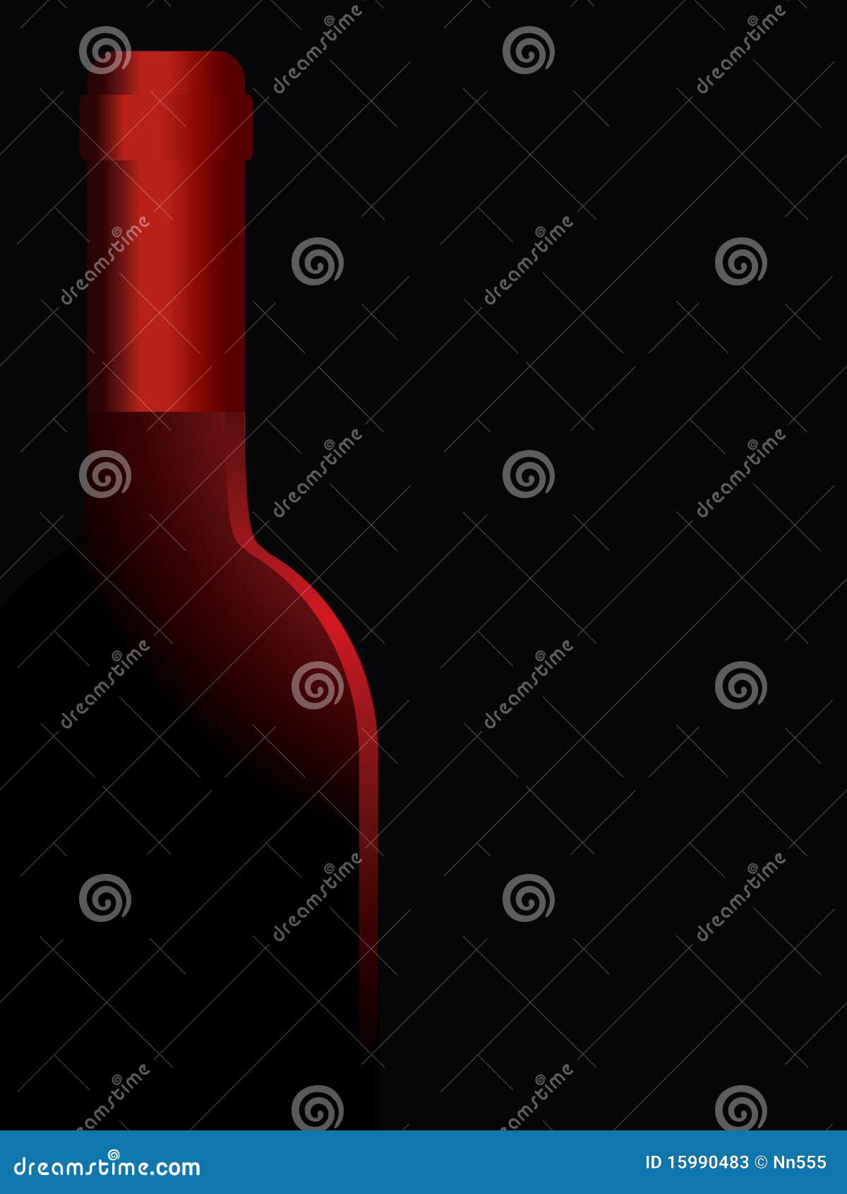 Abstract wine bottle stock vector. Illustration of label - 15990483