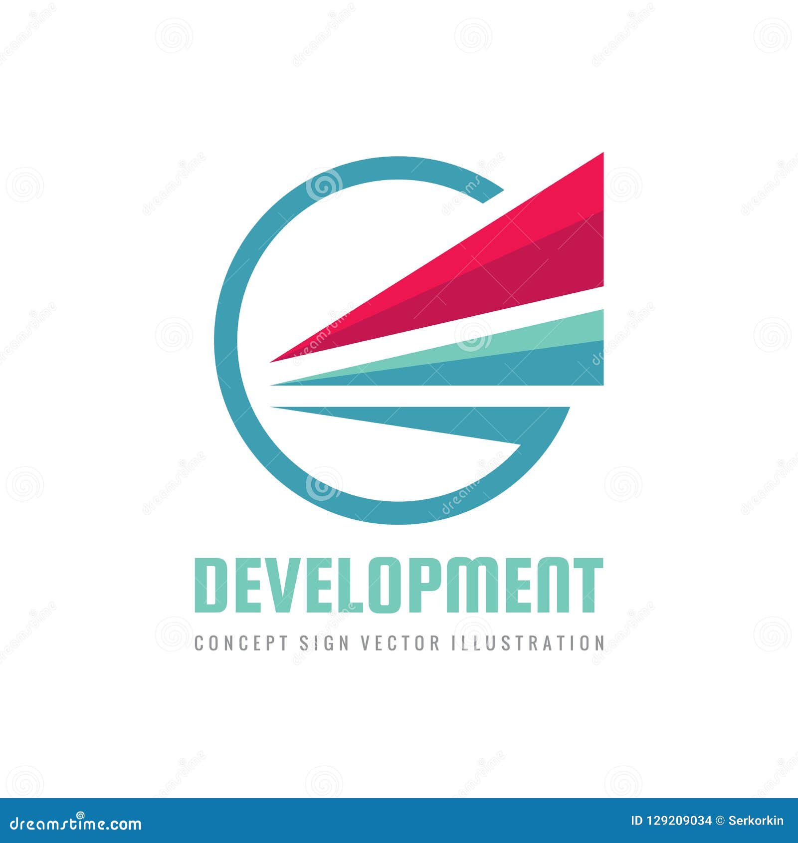 Abstract Wing in Circle Shape - Concept Business Logo Template Vector ...