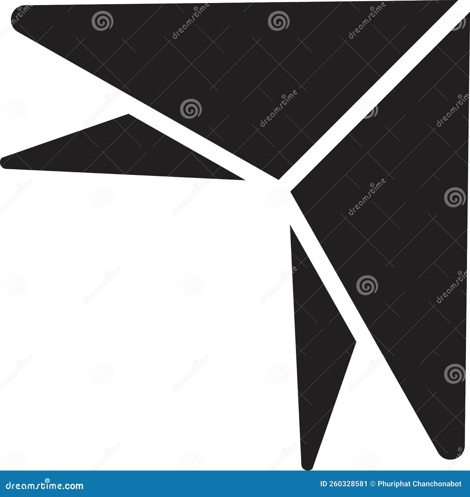 Abstract Wing Triangle Logo Illustration in Trendy and Minimal Style ...