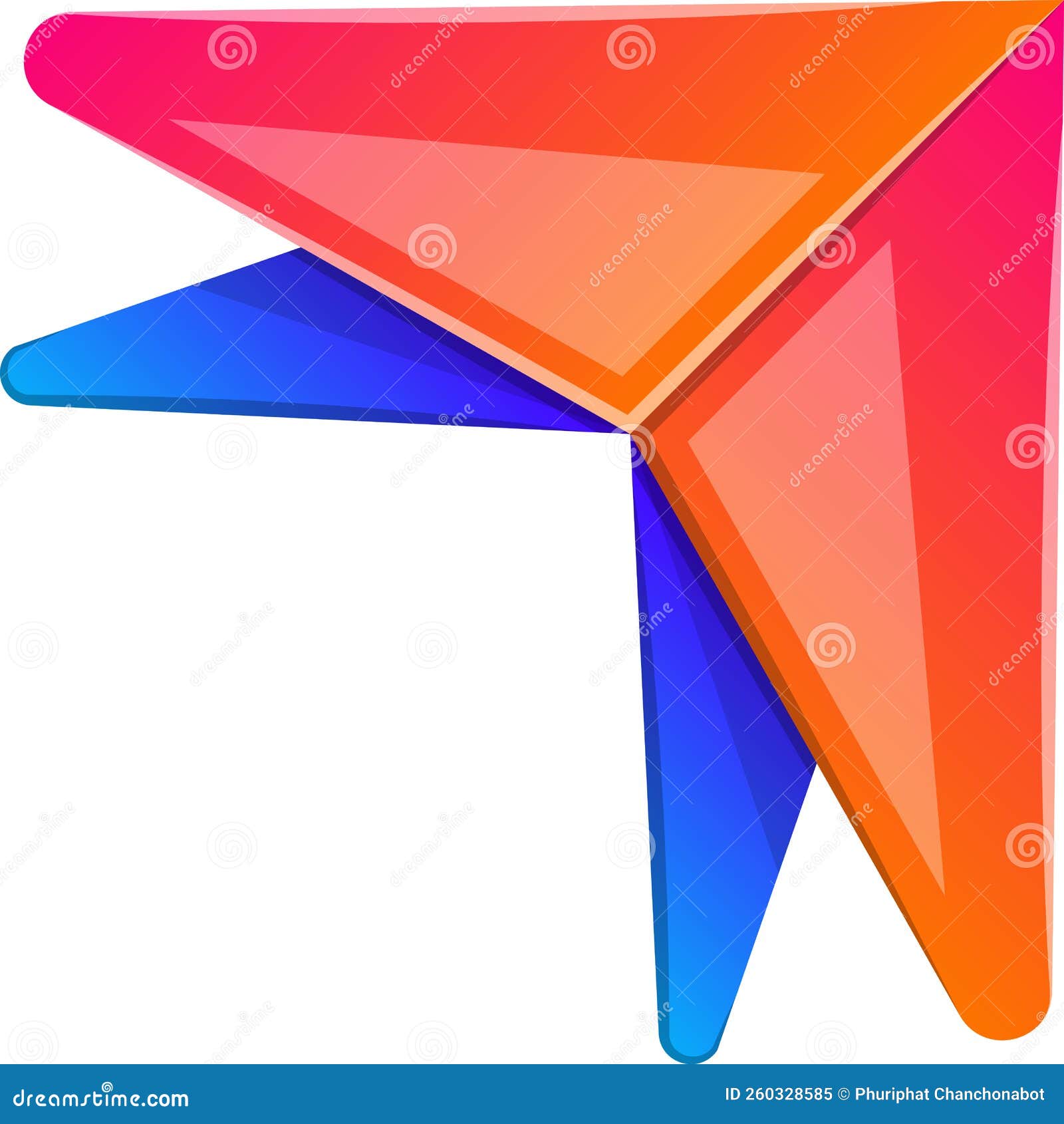 Abstract Wing Triangle Logo Illustration in Trendy and Minimal Style ...