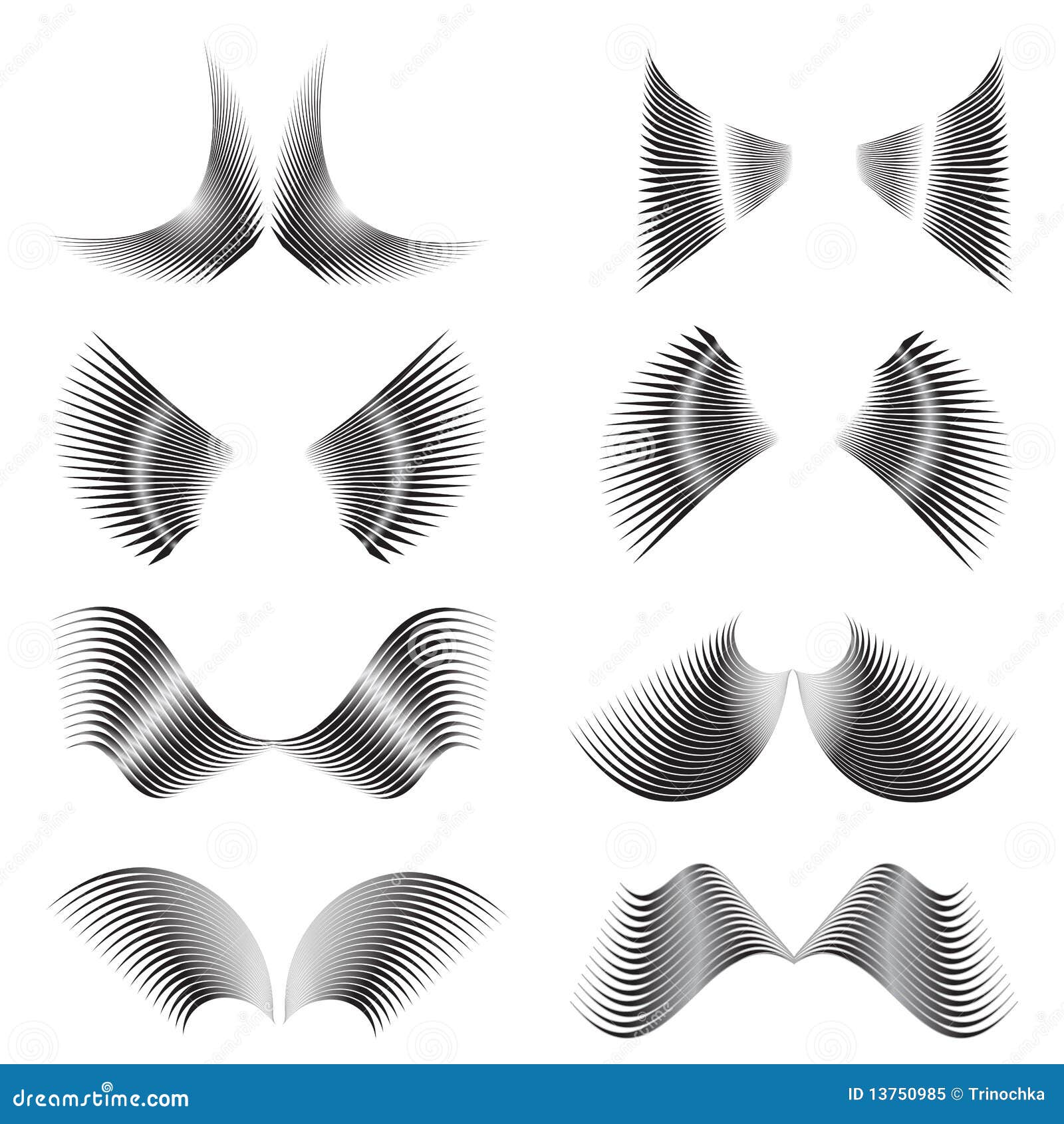 Abstract wings stock vector. Illustration of shape, design - 13750985