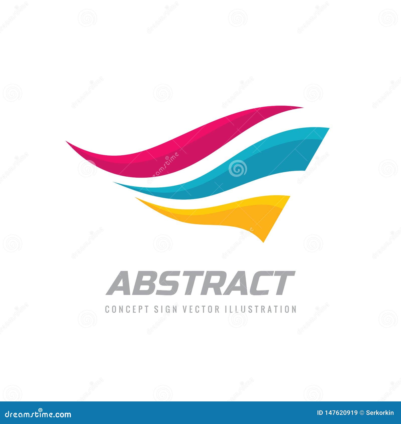 Abstract Wings Logo Design. Dynamic Motion Flight Sign Stock Vector ...