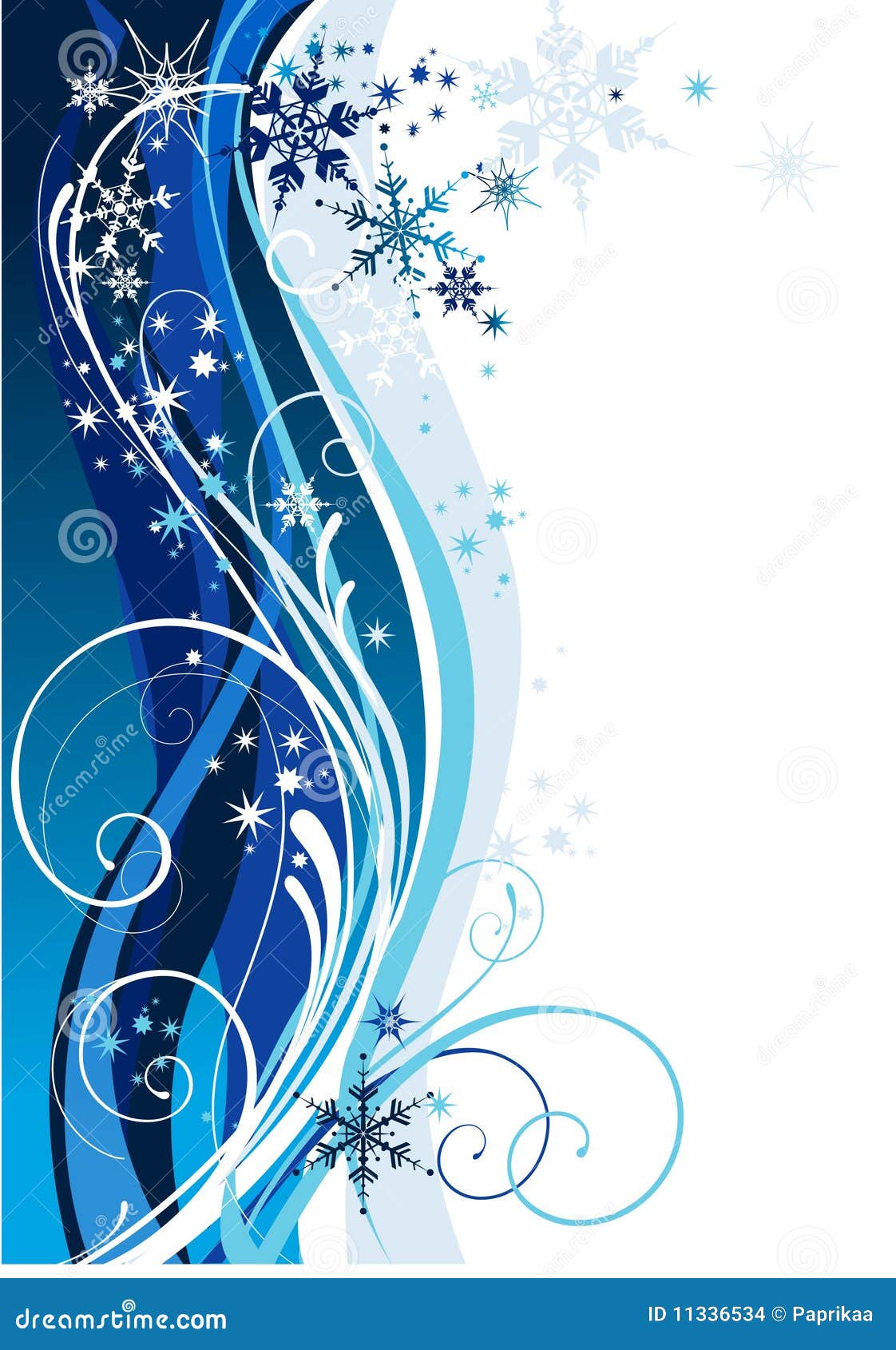 Abstract Winter Landscape Art. Watercolor Snowy Tree And Symbols On ...