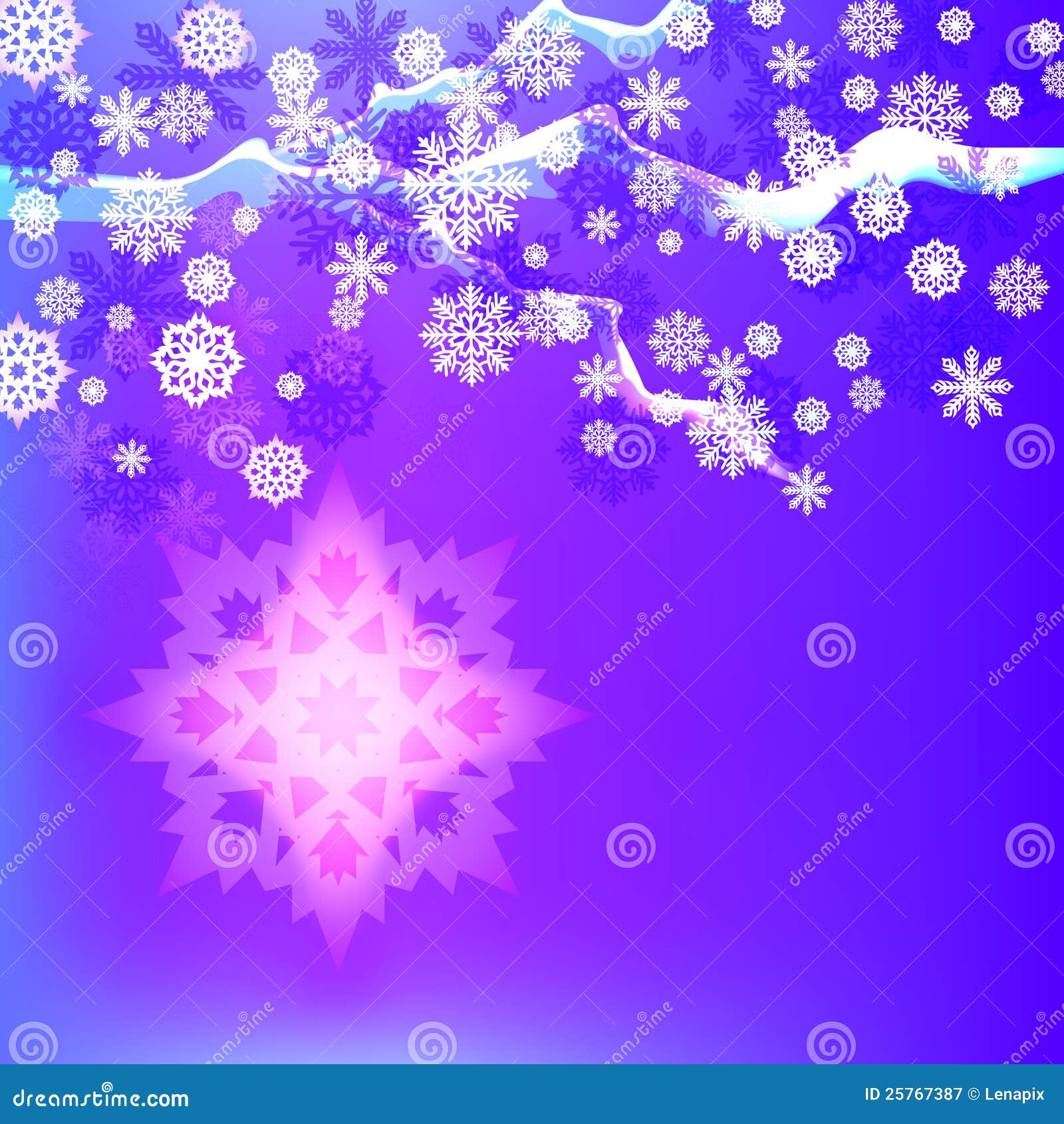 Abstract winter background stock vector. Illustration of flake - 25767387