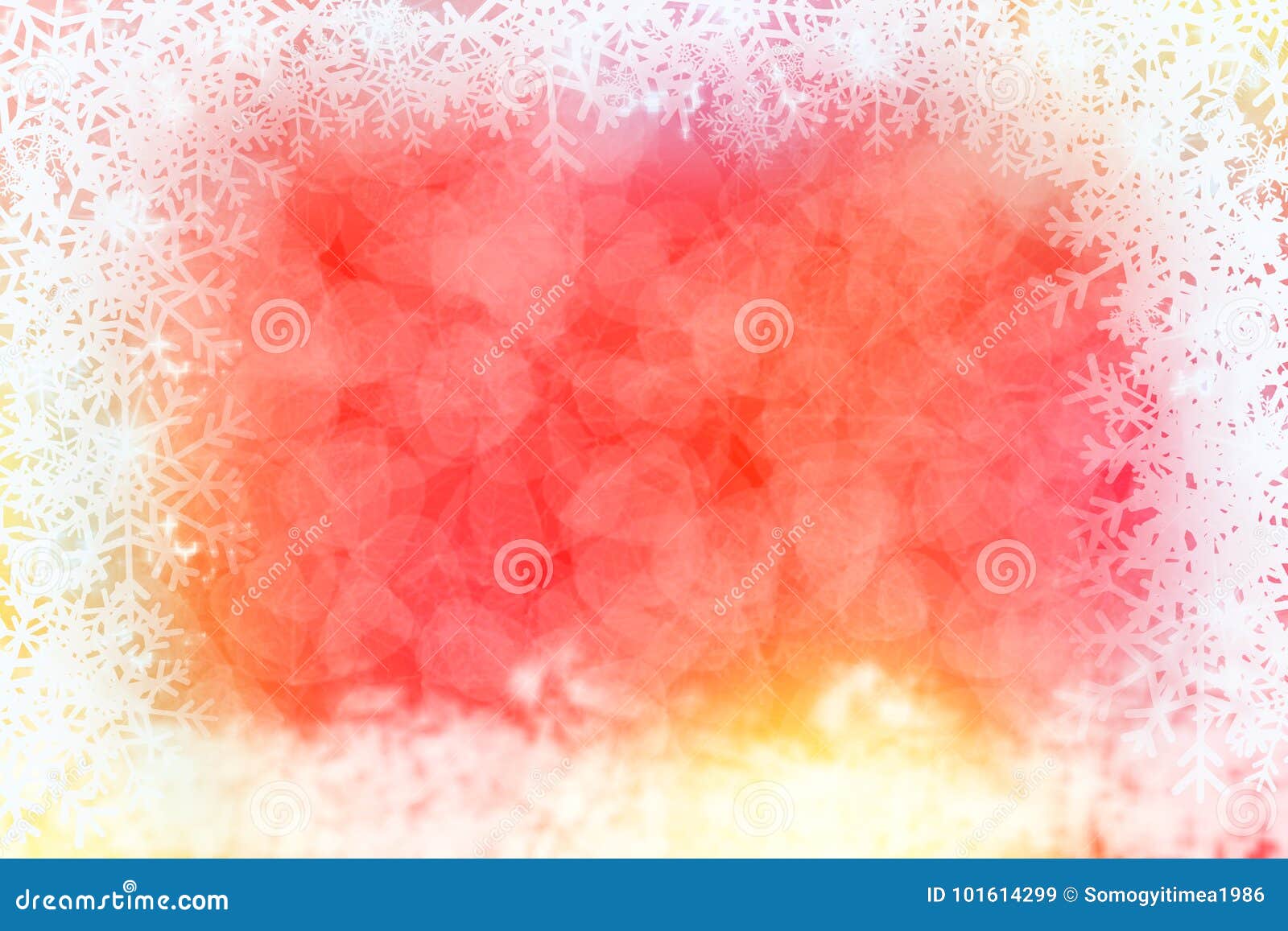 Abstract Winter Background with Snowflake Frame. Stock Illustration ...