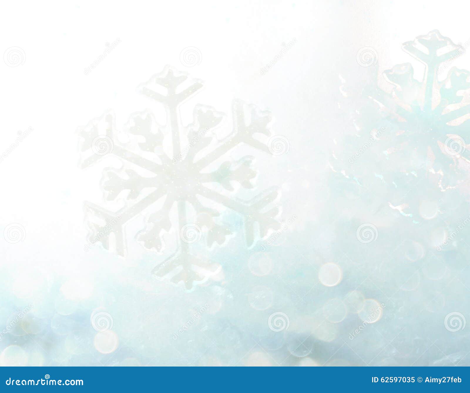 Abstract Winter Blue Bokeh Snowflake Background Stock Image - Image of white, light: 62597035