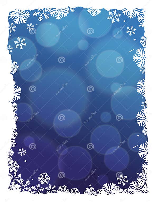 Abstract Winter Border Background Stock Vector - Illustration of blue ...