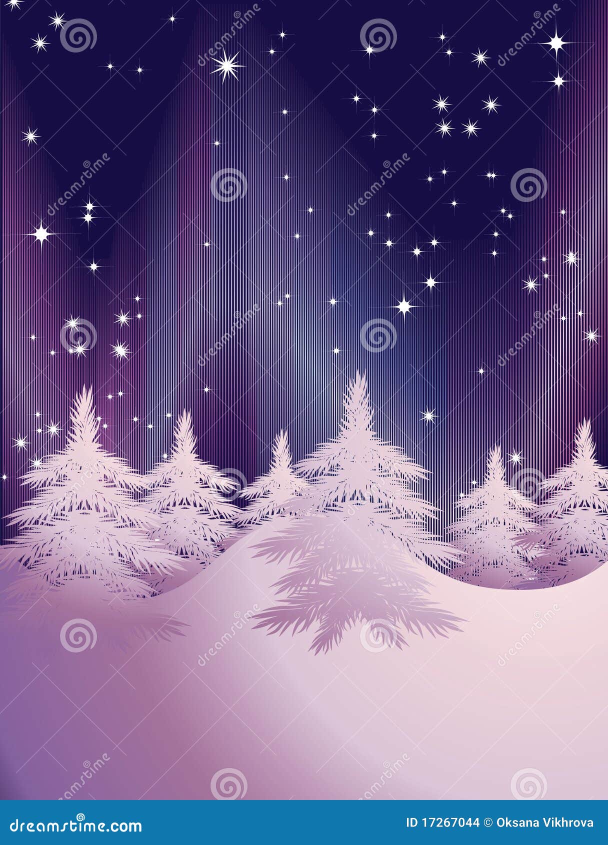 Abstract winter landscape stock vector. Illustration of season - 17267044