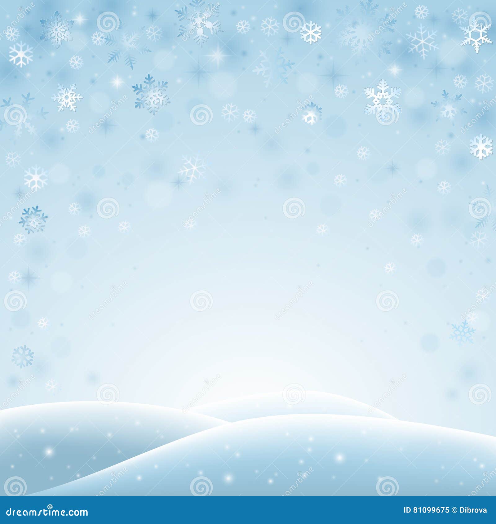 Abstract winter landscape stock vector. Illustration of bank - 81099675