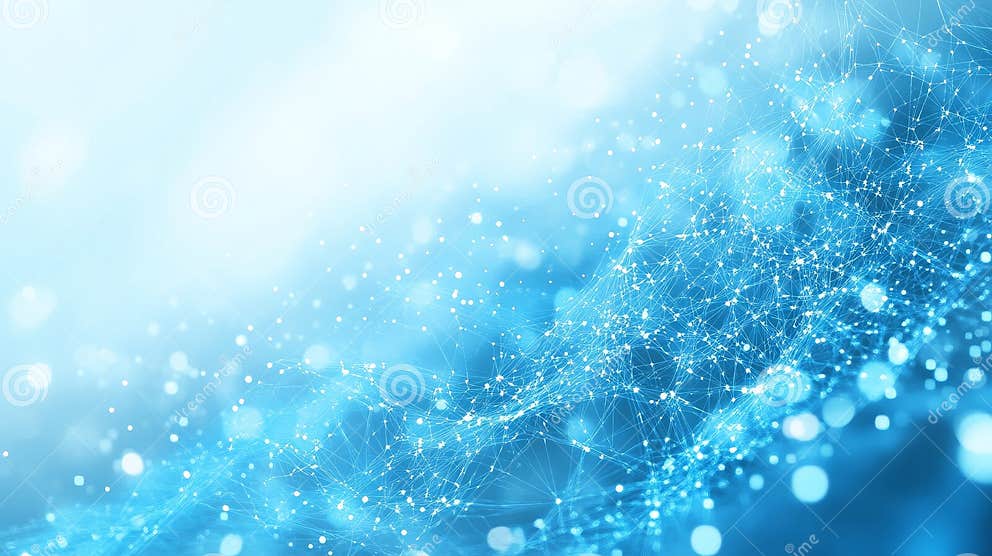 Winter Data Stream with Light Blue Background Abstract Winter ...