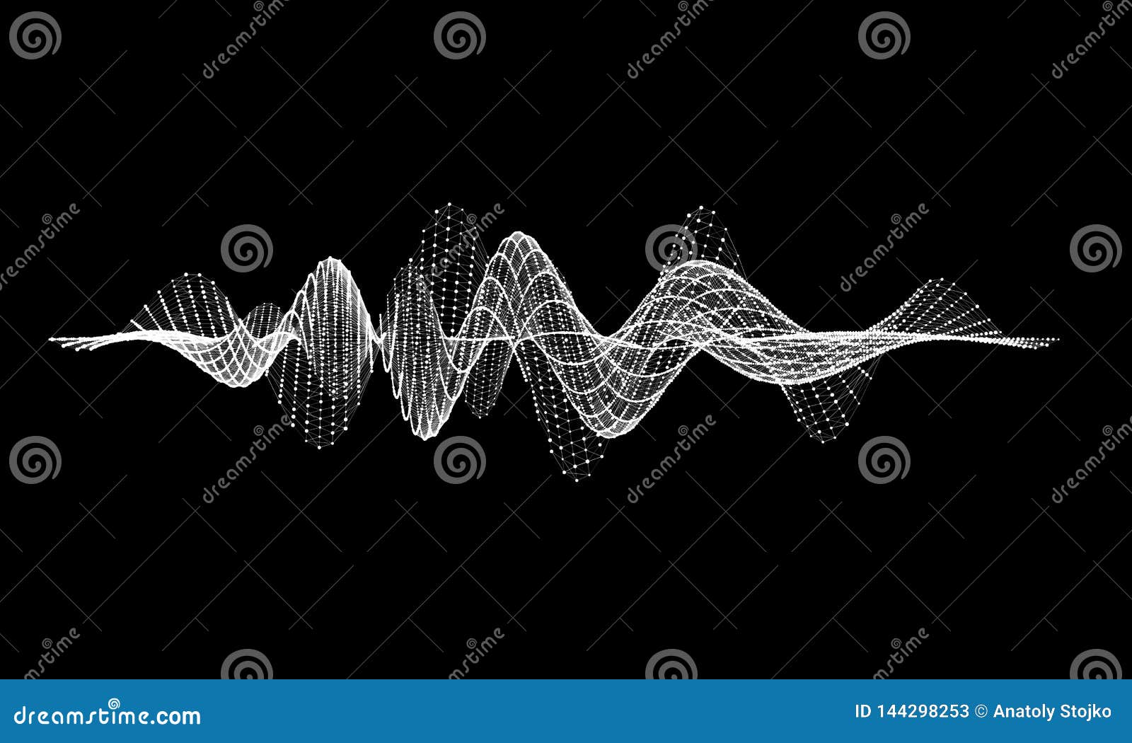 Abstract Wire Background Communication. Scientific Futuristic Vector ...
