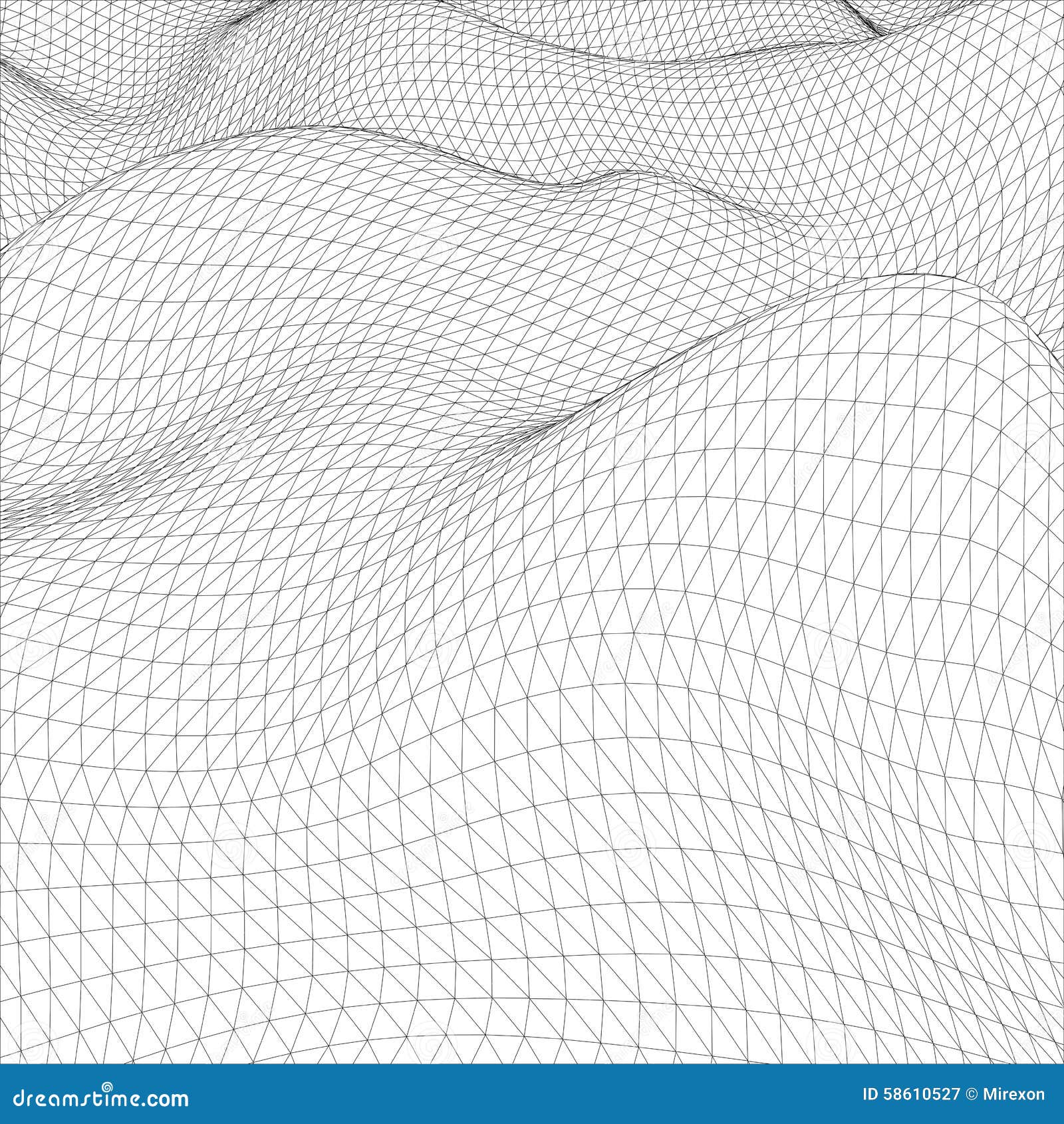 Abstract Wire-frame Grid. Vector Illustration Stock Vector ...