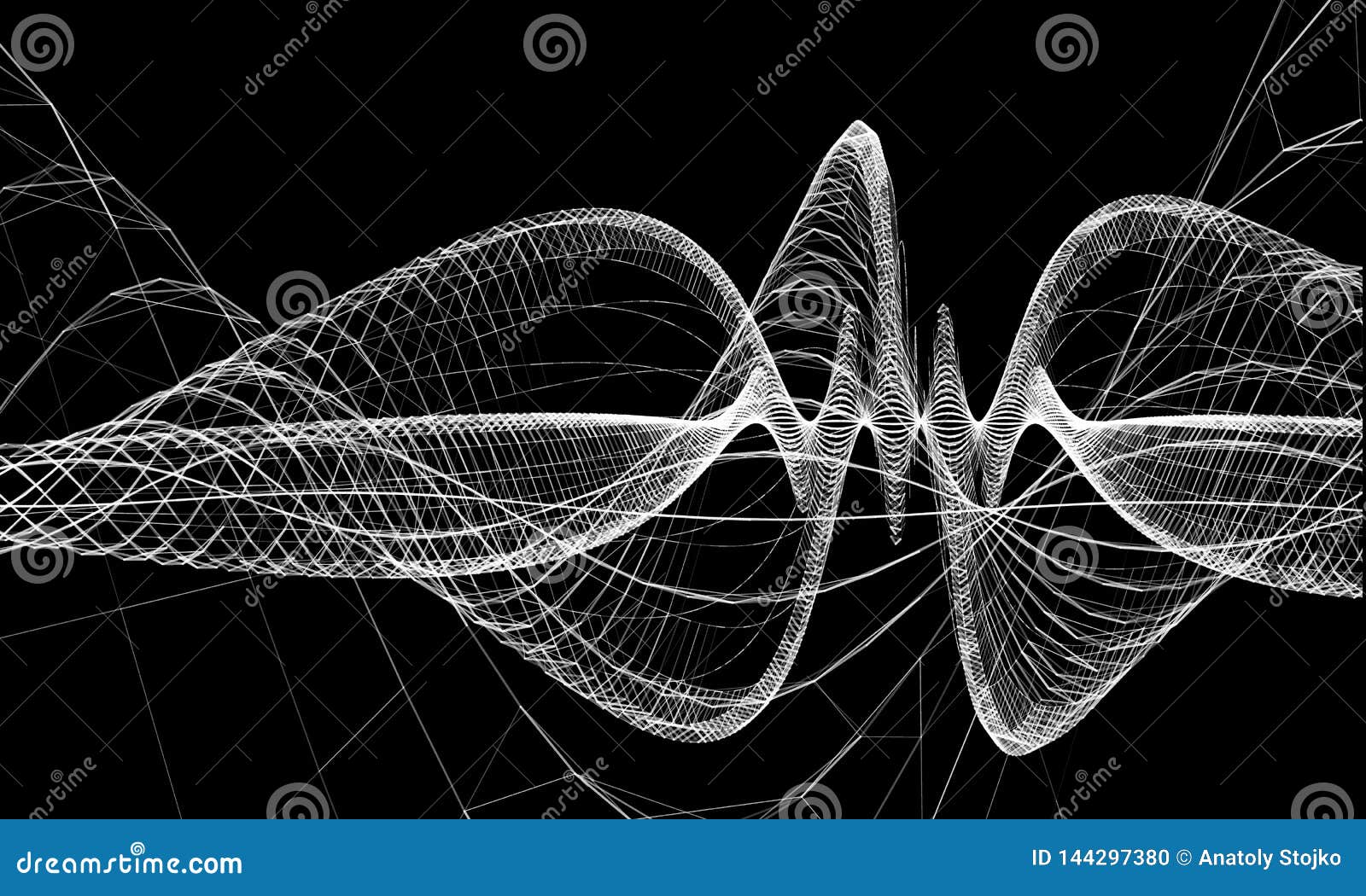 Abstract Wire with Lines Background Communication. Scientific ...