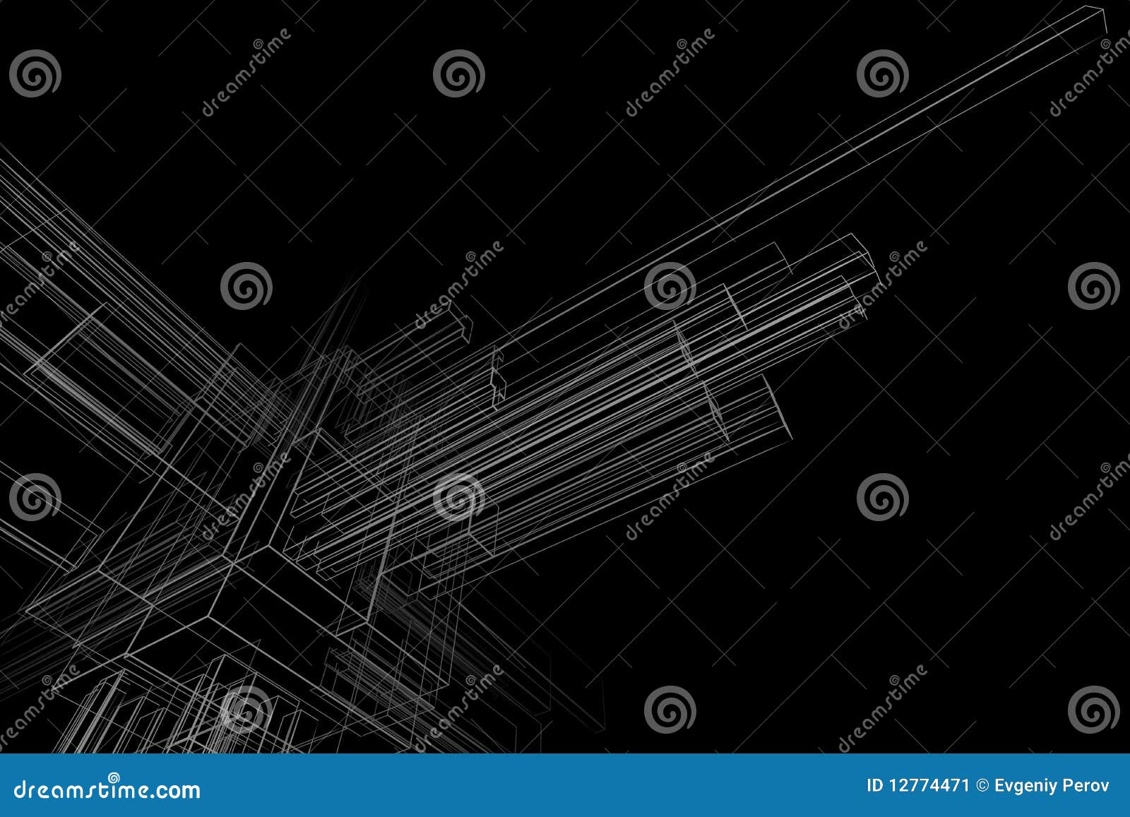 Abstract wireframe stock illustration. Illustration of engineering ...