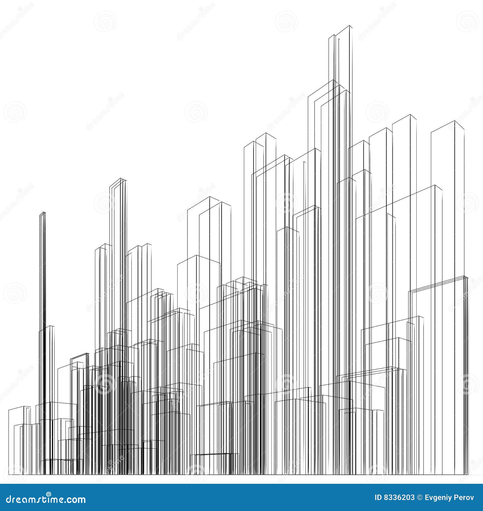 Abstract wireframe stock illustration. Illustration of frame - 8336203