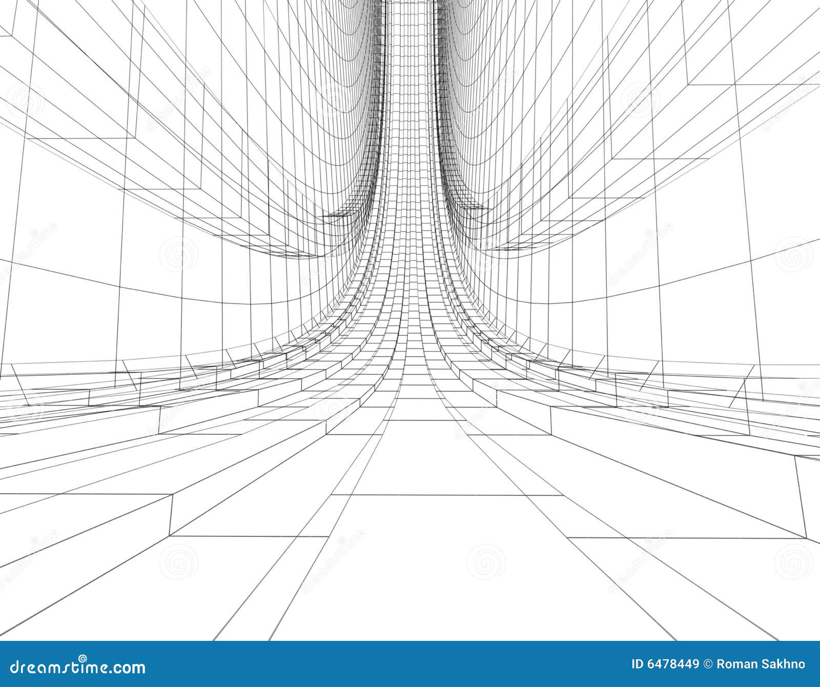 Abstract Wireframe Construction Stock Illustration - Illustration of ...