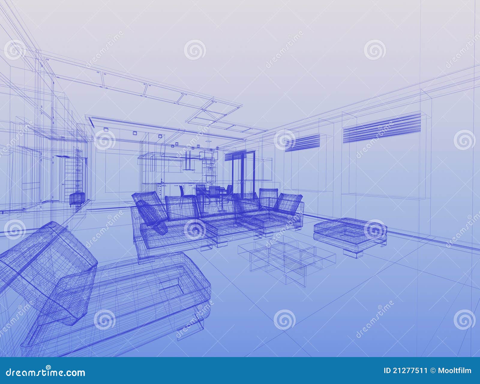 Abstract 3D Wireframe Shape With Connected Structure Vector ...