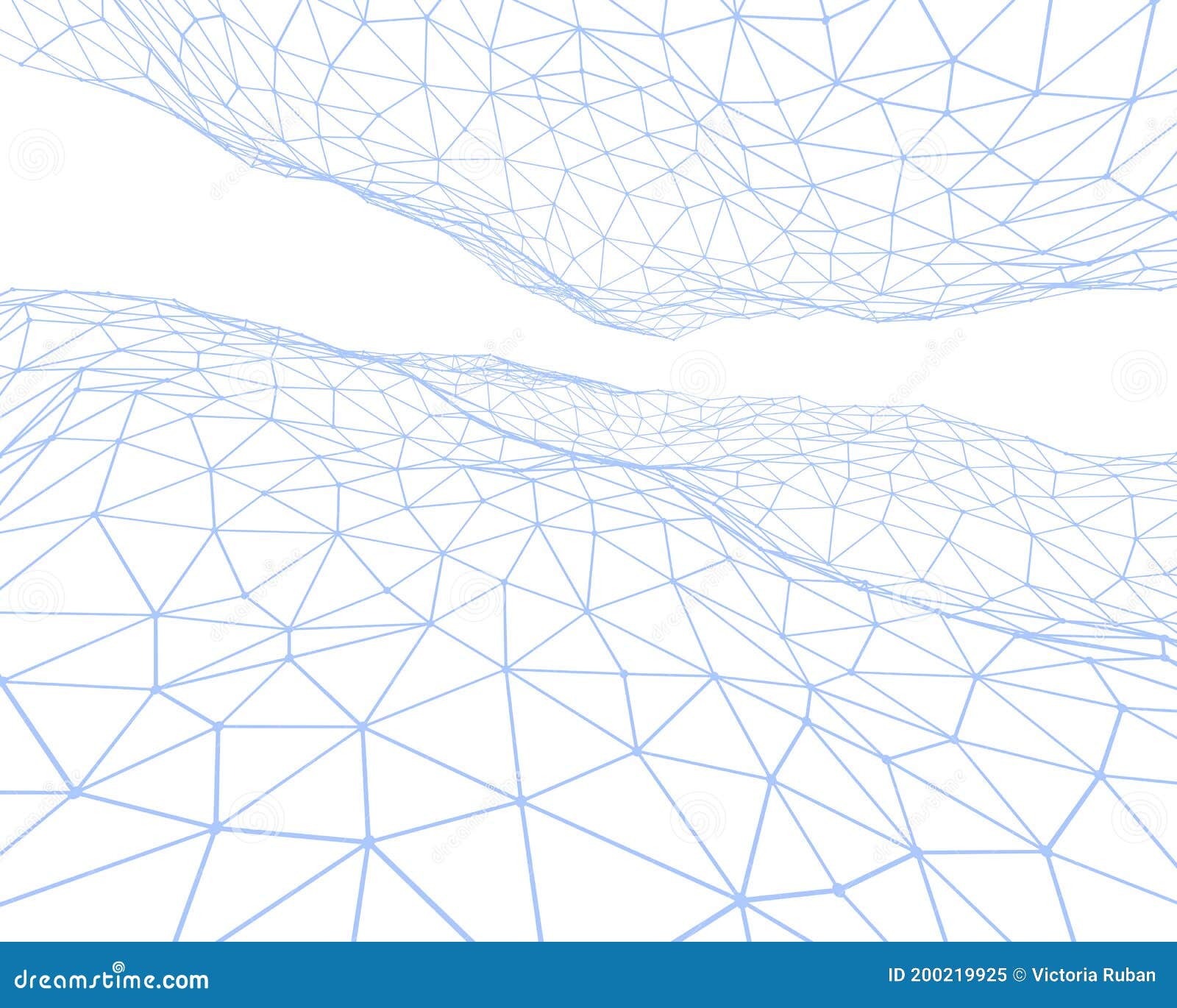 Abstract Wireframe Landscape Background Stock Illustration ...