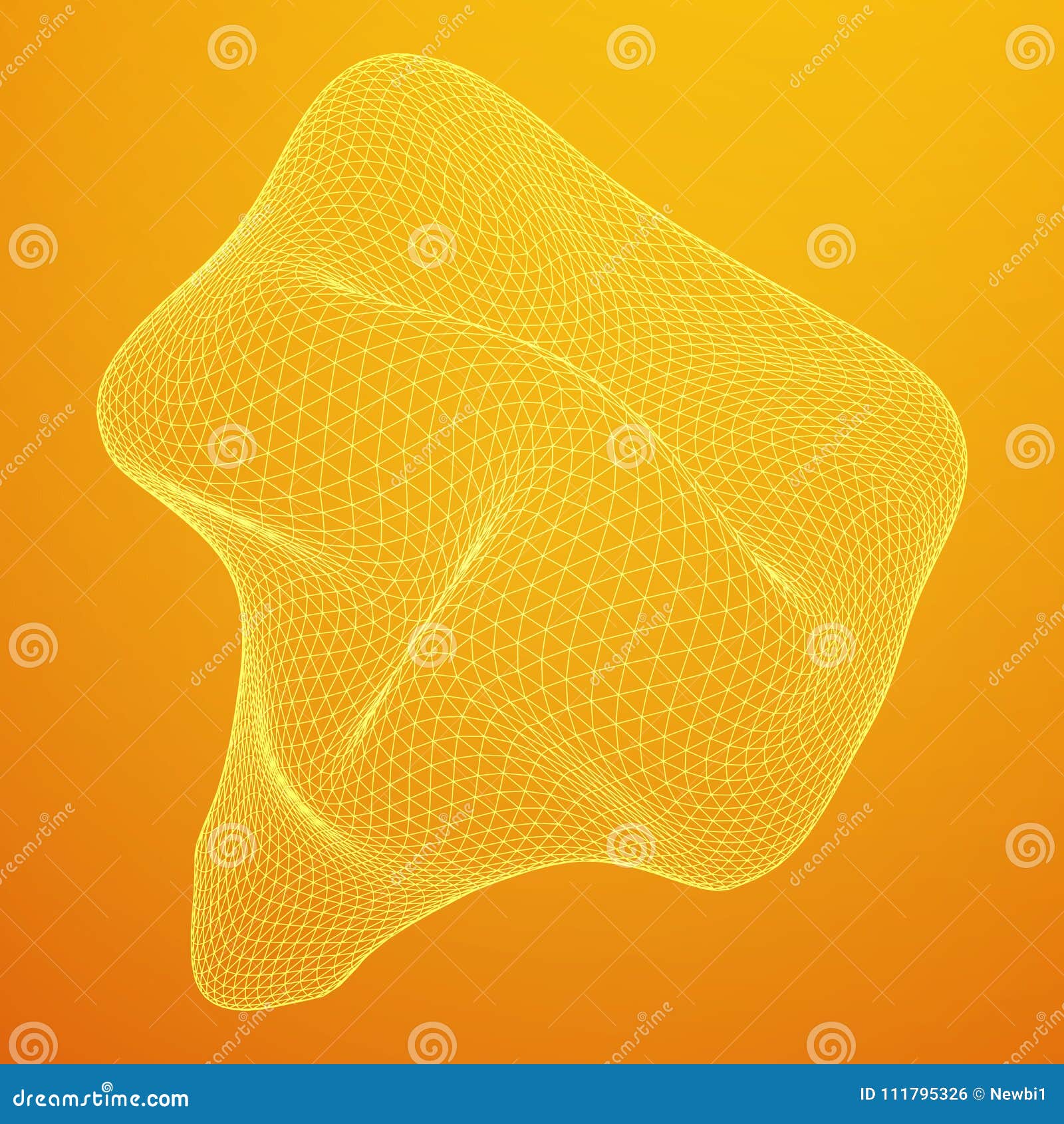 Abstract wireframe mesh stock vector. Illustration of line - 111795326