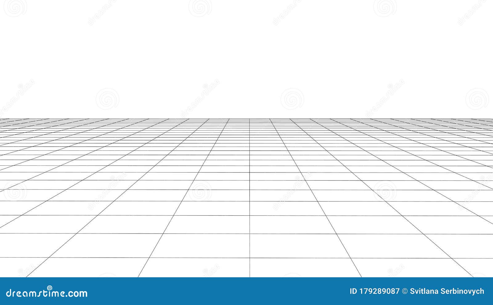 Abstract Wireframe Perspective Grid on White Background Widescreen ...