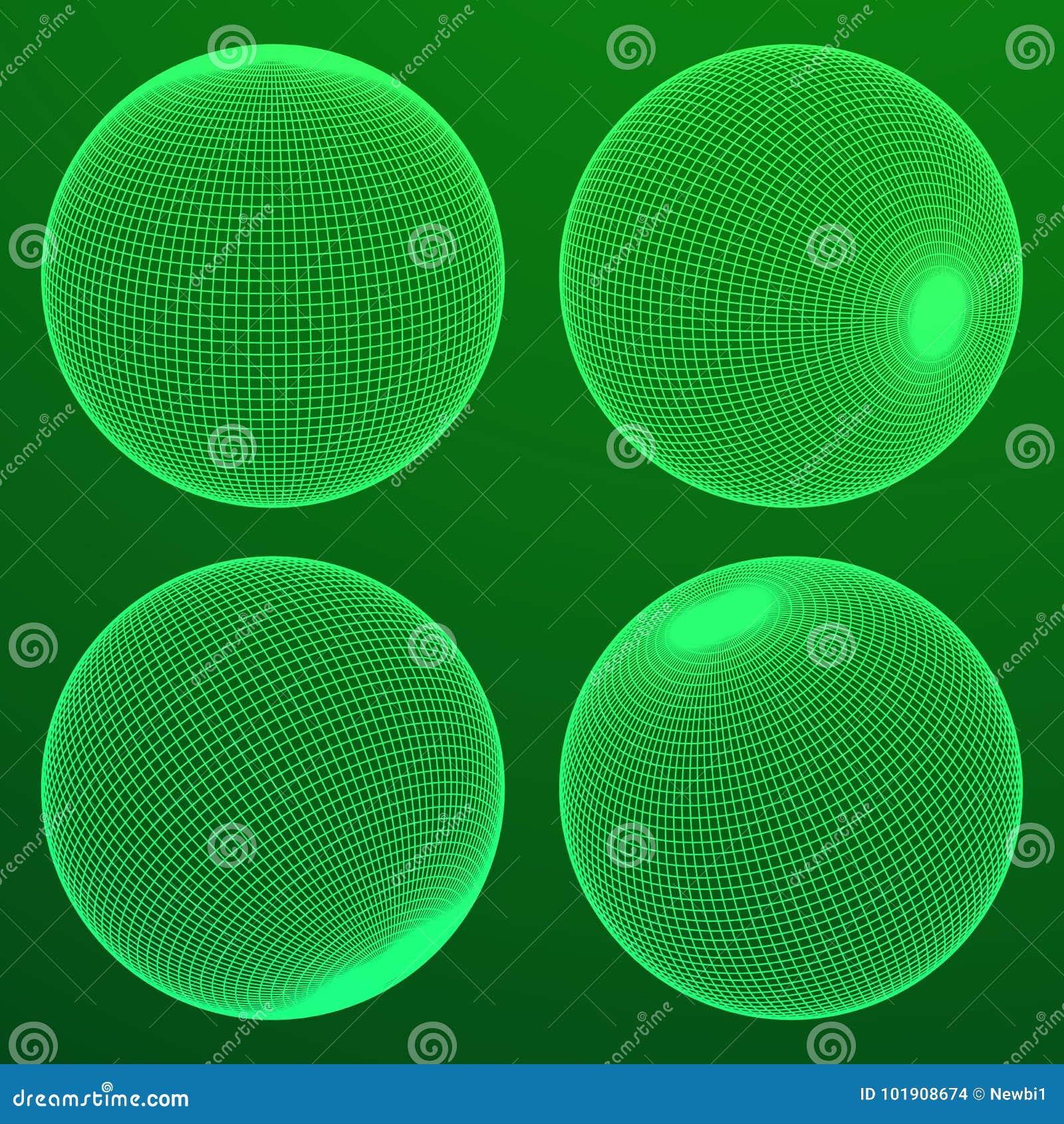 Abstract wireframe sphere stock vector. Illustration of element - 101908674