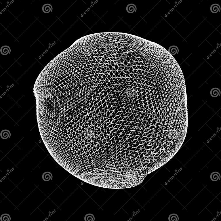 Abstract wireframe sphere stock vector. Illustration of future - 106462354